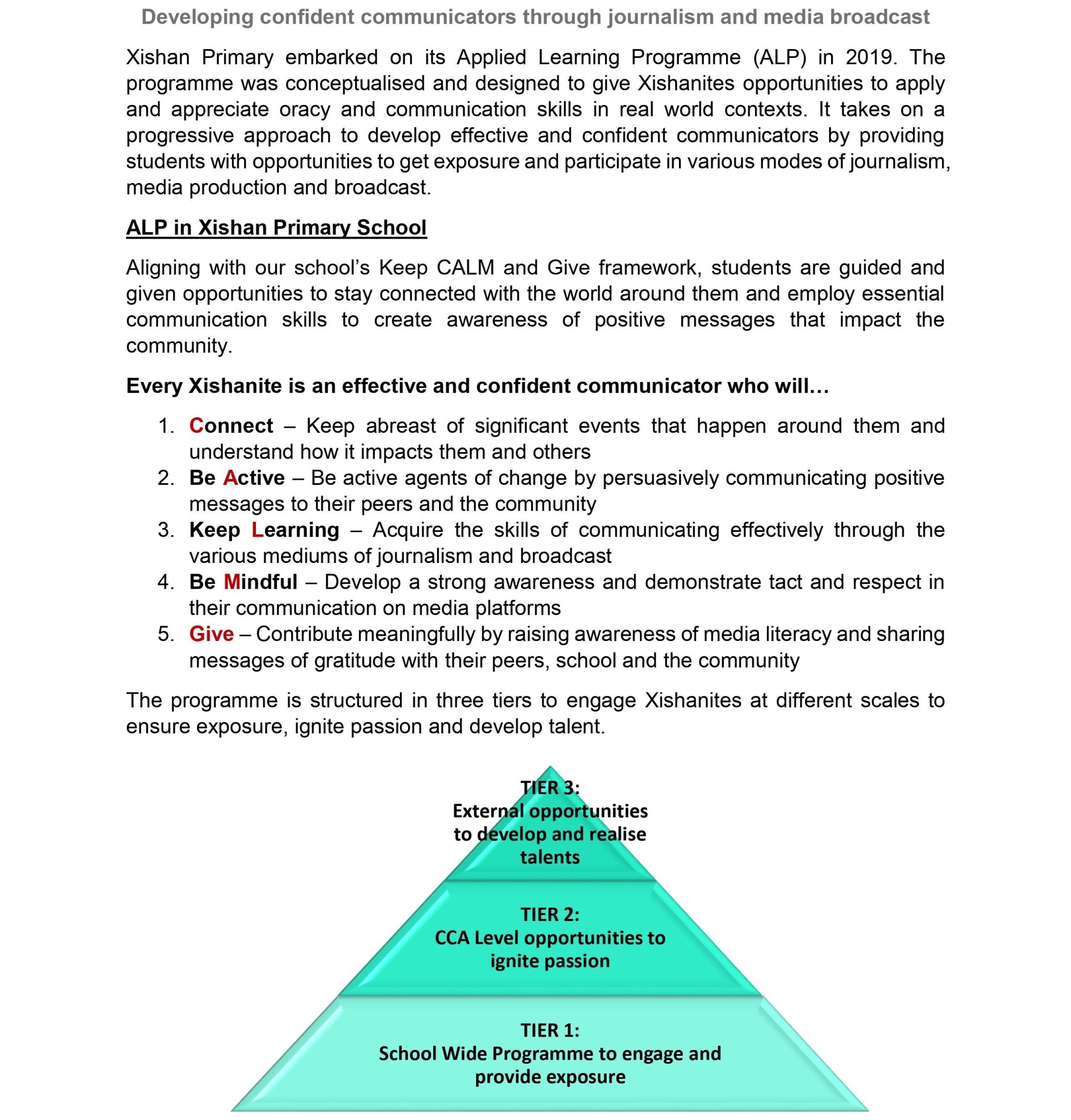 Applied Learning Programme (ALP)